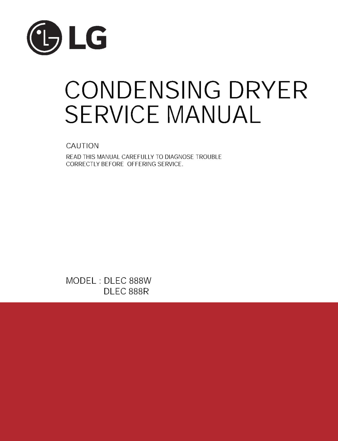 LG DLEC888W Service Manual | Download Now